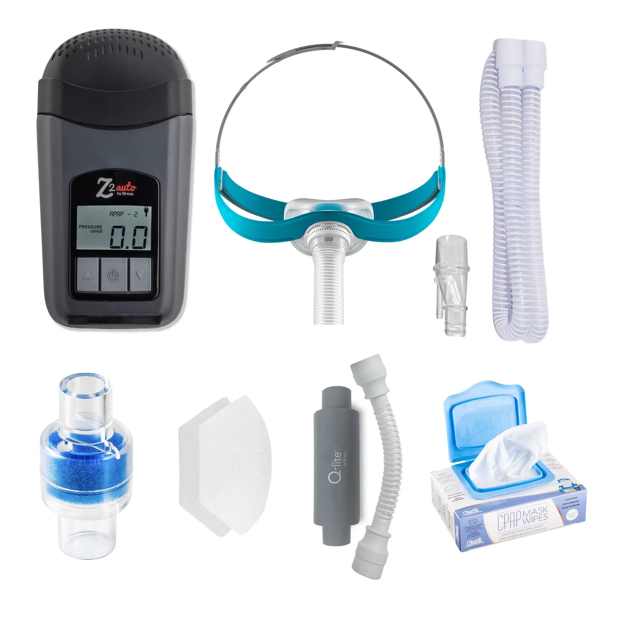 Breas Z2 Auto Travel CPAP Machine Evora Nasal Bundle – Sleeplay