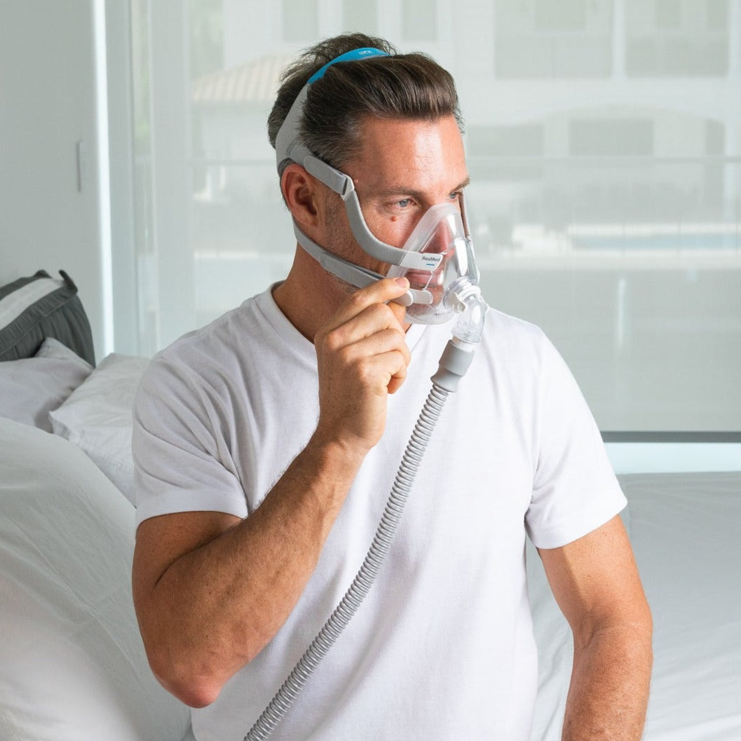 ResMed AirFit F20 Full Face Mask with Headgear – Sleeplay
